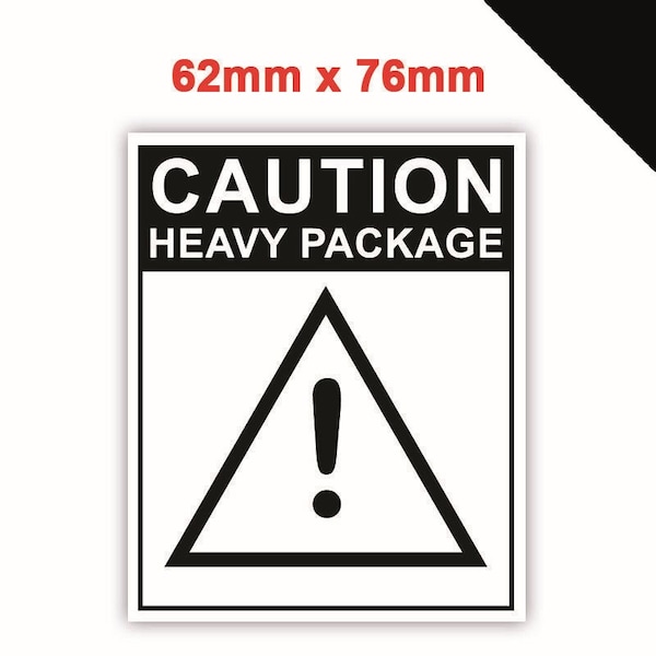 Heavy Package Label - Etsy