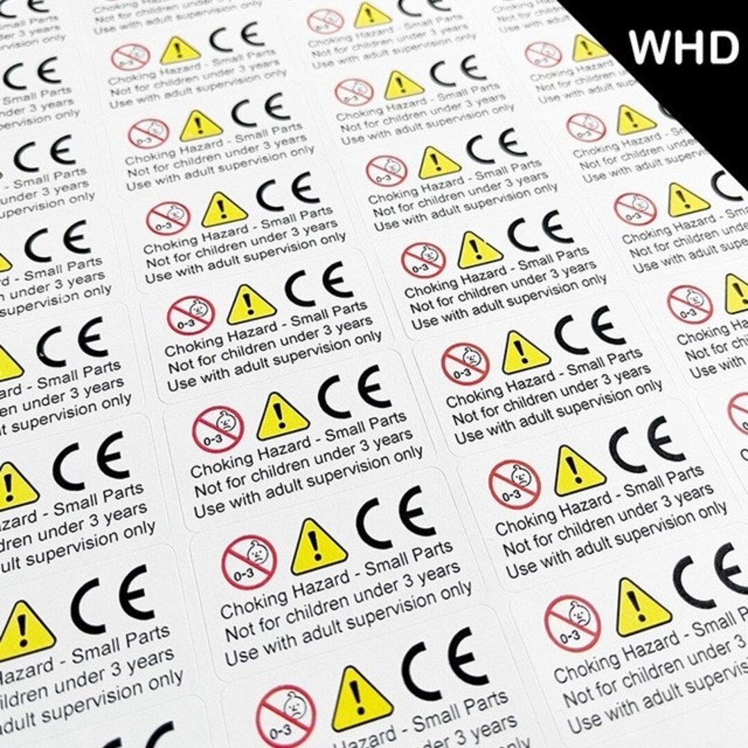 New Laser Printed Warning Labels for Choking Hazard Small Parts High ...