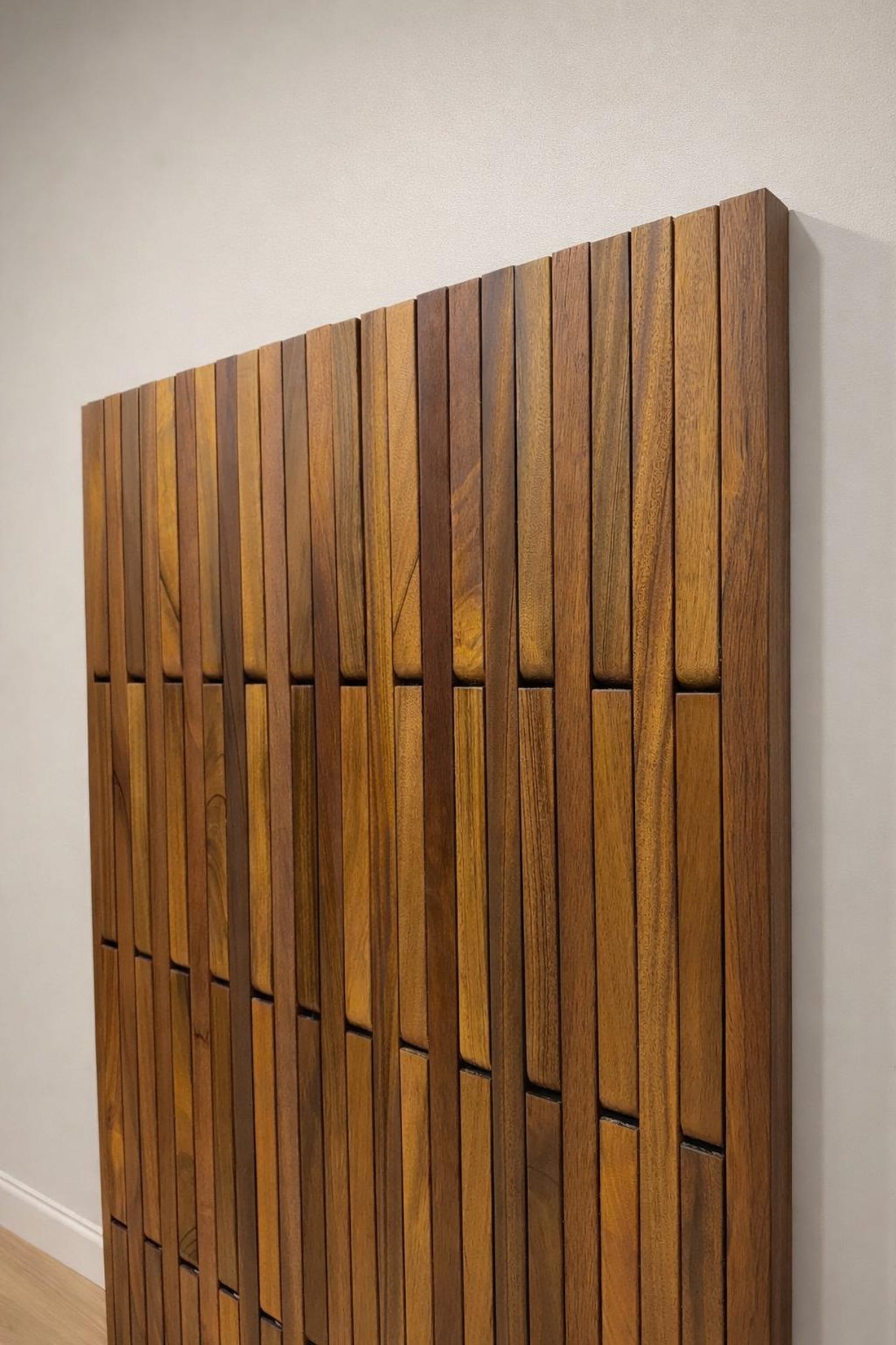 Hidden Hook Coat Rack, Wall Mounted Entryway Organizer, Modern Walnut ...
