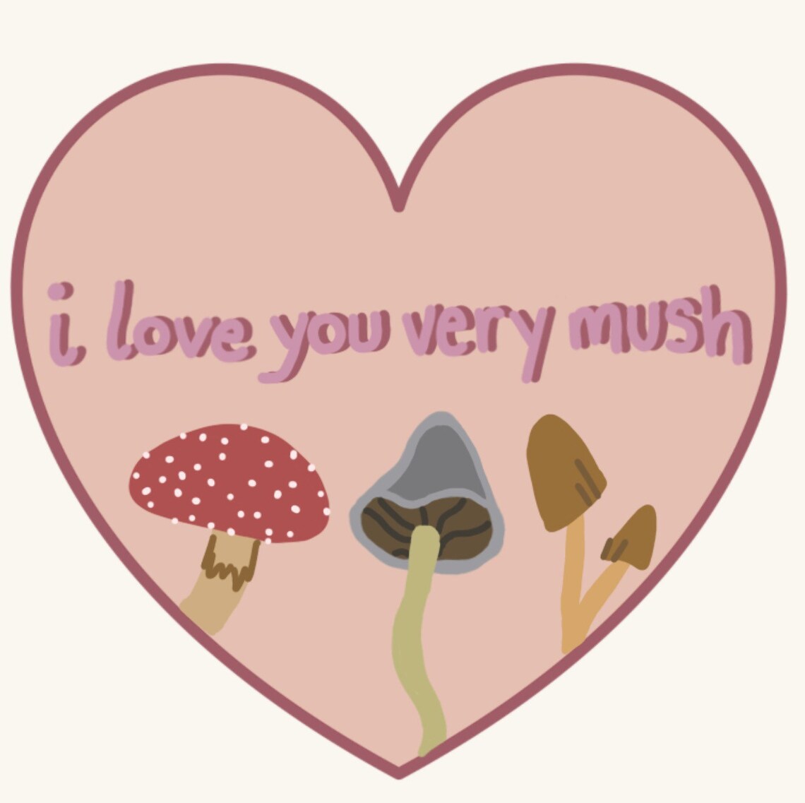I Love You Very Mush Sticker - Etsy.de