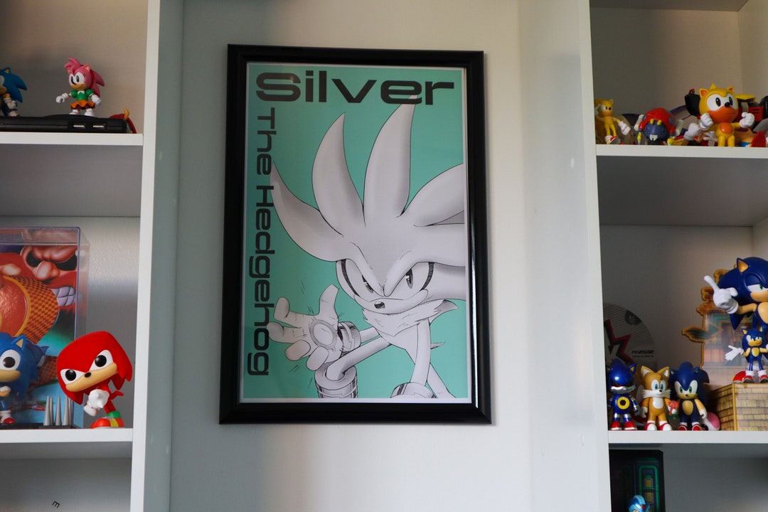 Poster Sonic Game Poster Graphic Art Poster Silver Graphic - Etsy