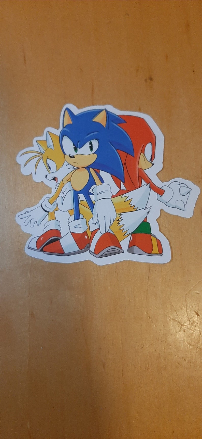 Sonic, Tails & Knuckles Sticker - Etsy