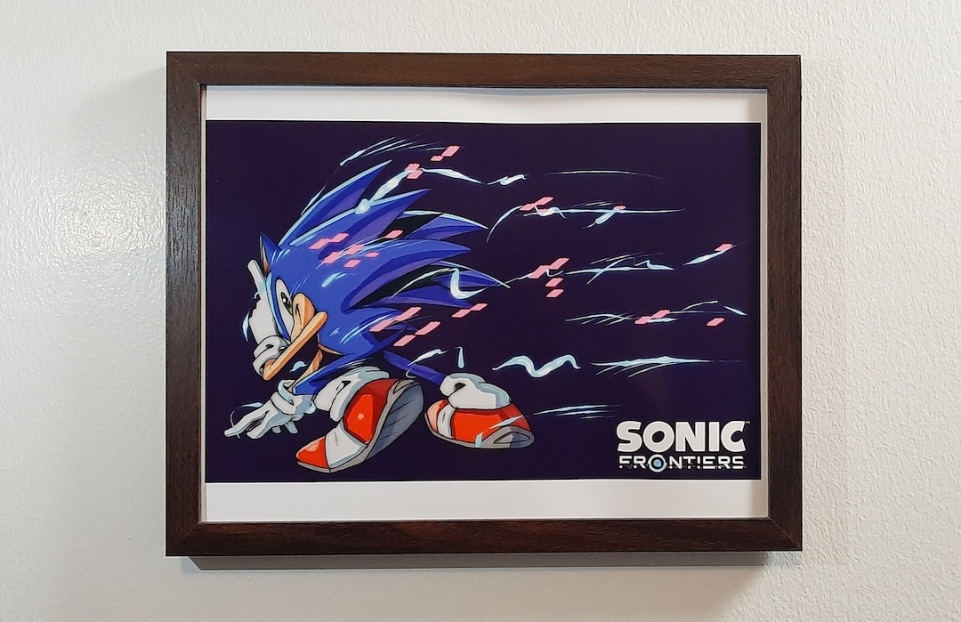 Physical Print Sonic the Hedgehog Art Print 8 X 11 Wall Art - Etsy