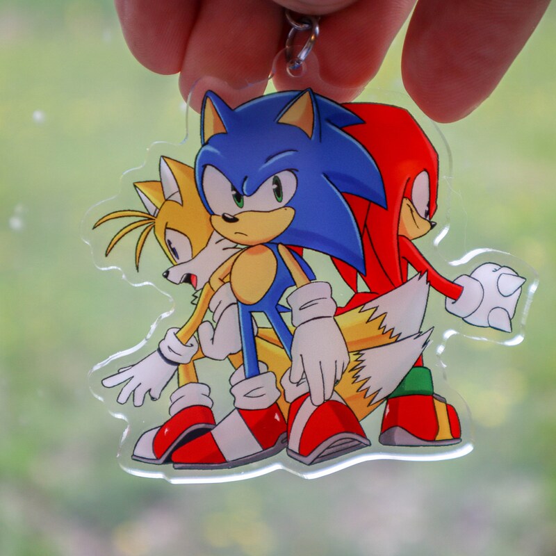 Sonic the Hedgehog Keychain - Etsy
