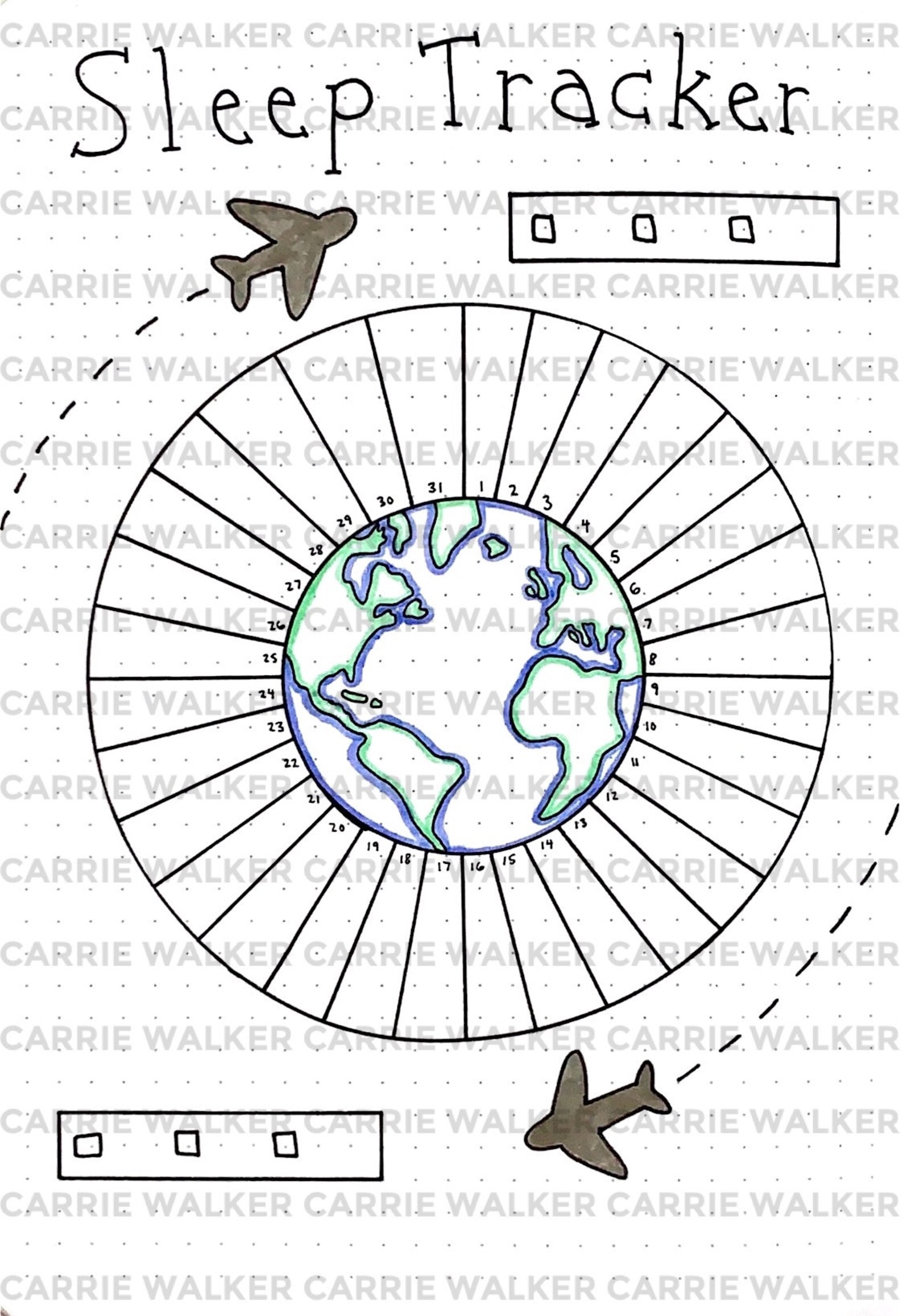 BLANK Adventure Themed Bullet Journal Template PDF - Etsy