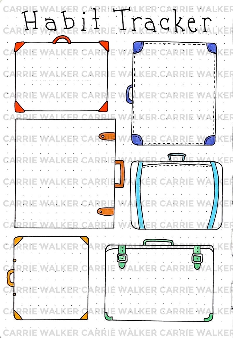 BLANK Adventure Themed Bullet Journal Template PDF - Etsy