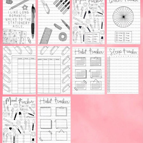 BLANK Adventure Themed Bullet Journal Template PDF - Etsy