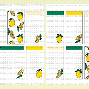 BLANK Lemon Themed Bullet Journal Template PDF - Etsy