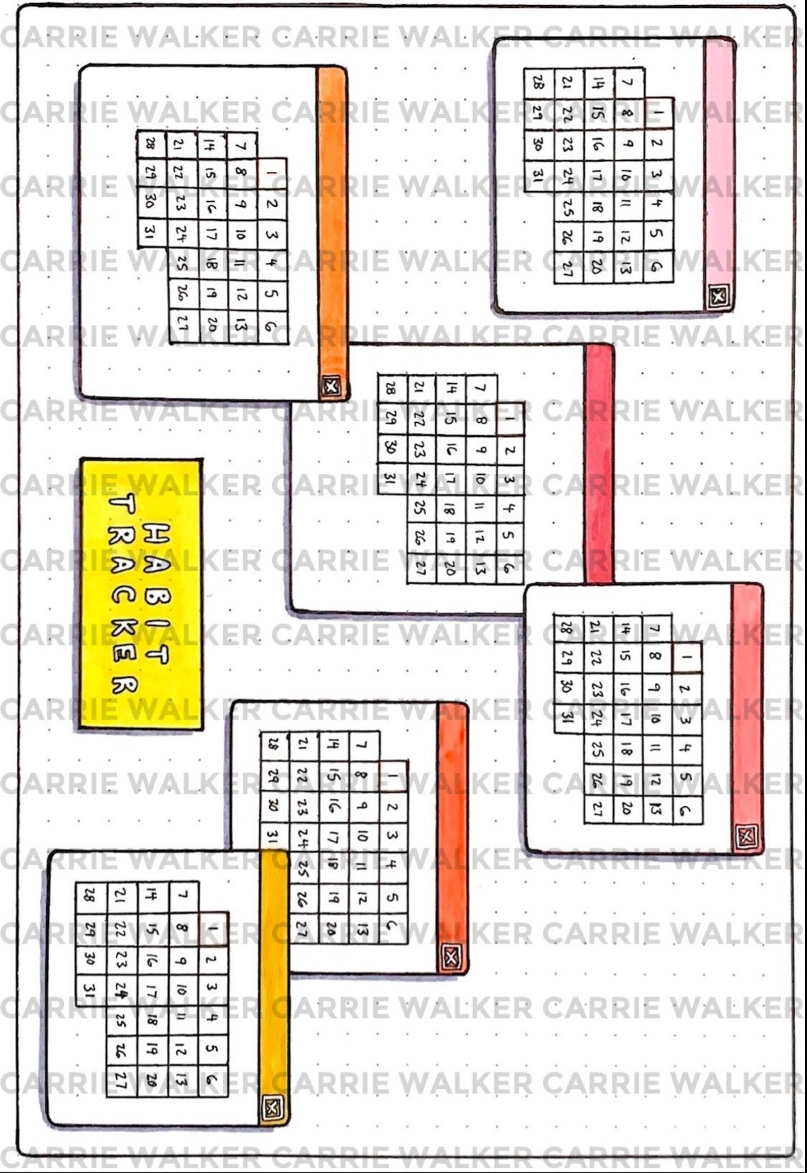BLANK Tech Themed Bullet Journal Template PDF - Etsy