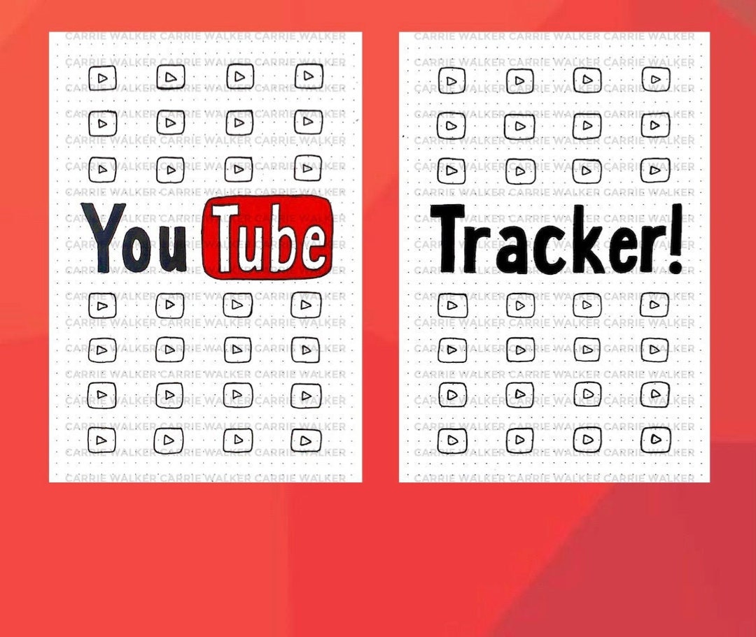 Youtube Subscribers Tracker PDF - Etsy