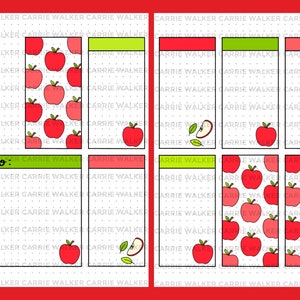 BLANK Apple Themed Bullet Journal Spreads PDF - Etsy