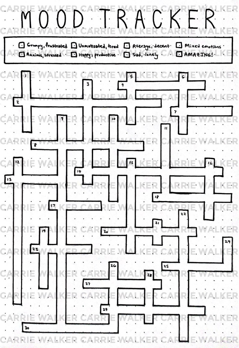 BLANK Puzzle Themed Bullet Journal Template PDF - Etsy