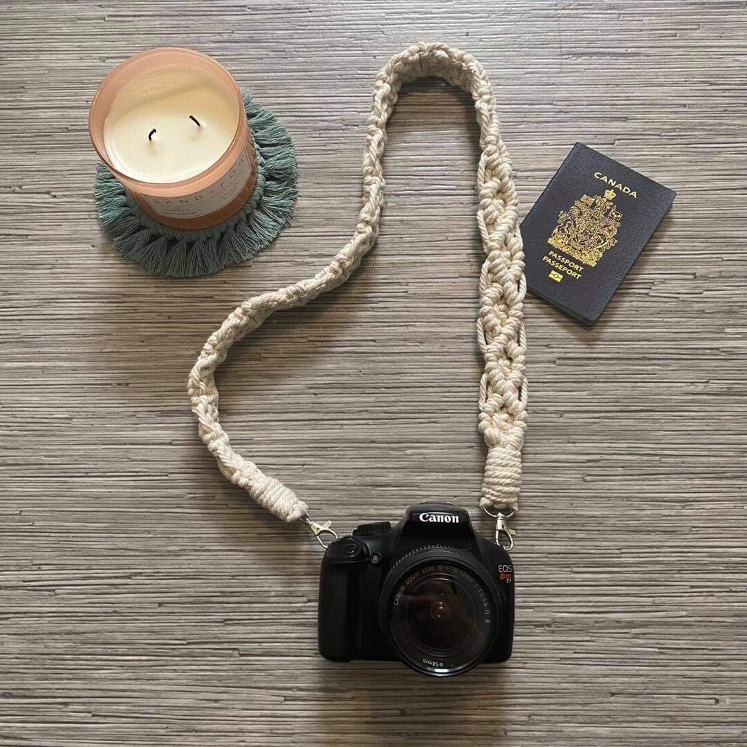 Macrame Camera Strap - Etsy