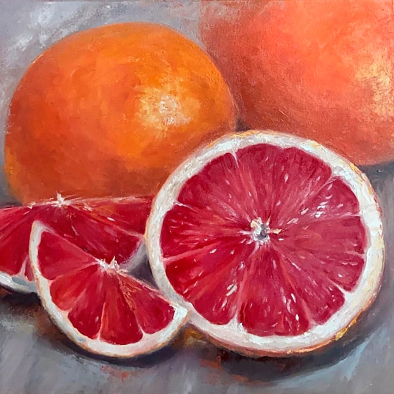 Grapefruit Painting - Etsy