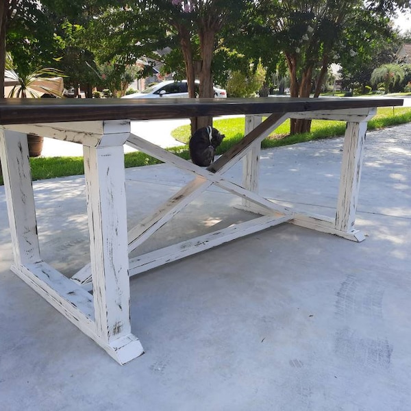 X Brace Table - Etsy