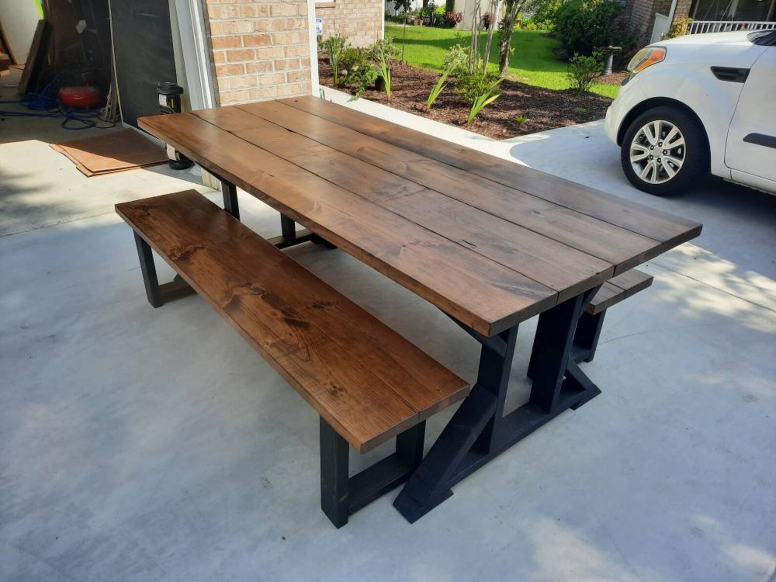 Custom Made to Order Farmhouse Style Dining Table Set With - Etsy