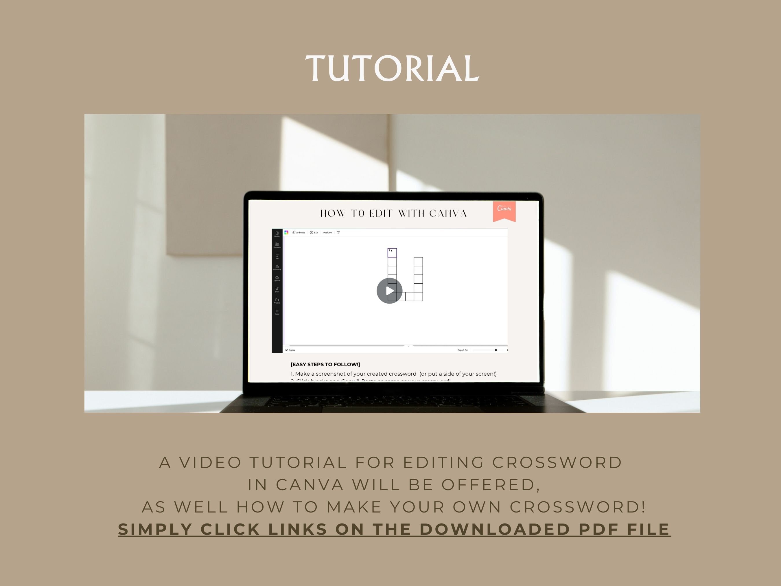 Canva Wedding Crossword Sign Custom Crossword Puzzle for - Etsy