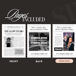 Canva Business Newspaper Template, Editable Large Newspaper ...