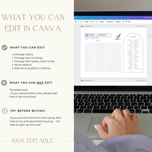 Canva Wedding Word Search, Wedding Crossword Puzzle Template, Crossword ...