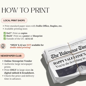 Canva Valentines Day Newspaper Template, Editable Newspaper Valentines ...