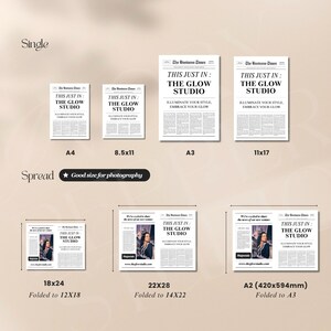 Editable Large Newspaper New Business Announcement, Canva Business ...