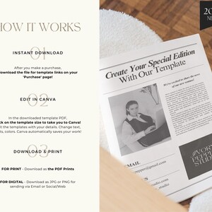 Canva Business Newspaper Template, Editable Large Newspaper New ...