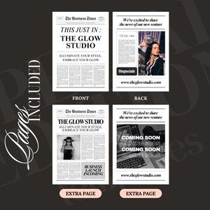 Canva Business Newspaper Template, Editable Large Newspaper ...