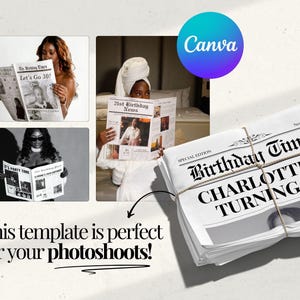 Birthday Newspaper Template, Printable Custom Newspaper for Birthday ...