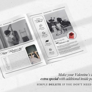 Canva Valentines Day Newspaper Template, Editable Newspaper Valentines ...