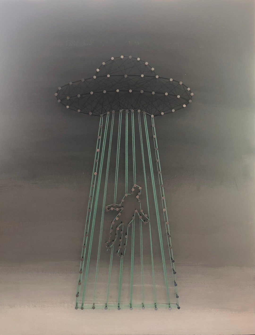 UFO Custom Abduction String Art - Etsy