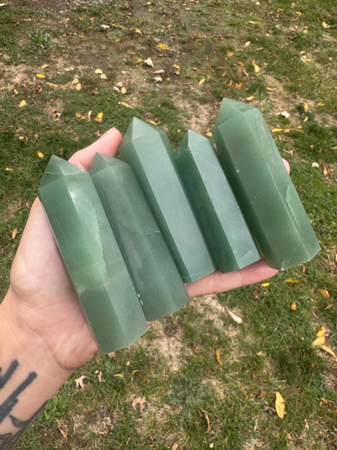 Green Aventurine Point , Tower , Crystal - Etsy