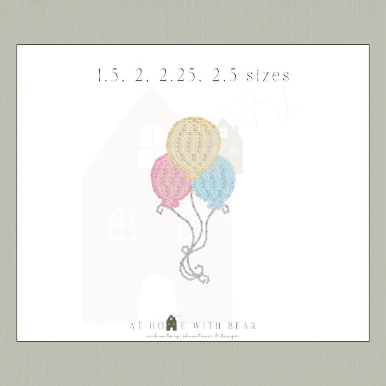 Heirloom Shadow Balloons, 4 Sizes Included, Embroidery Machine Digital ...