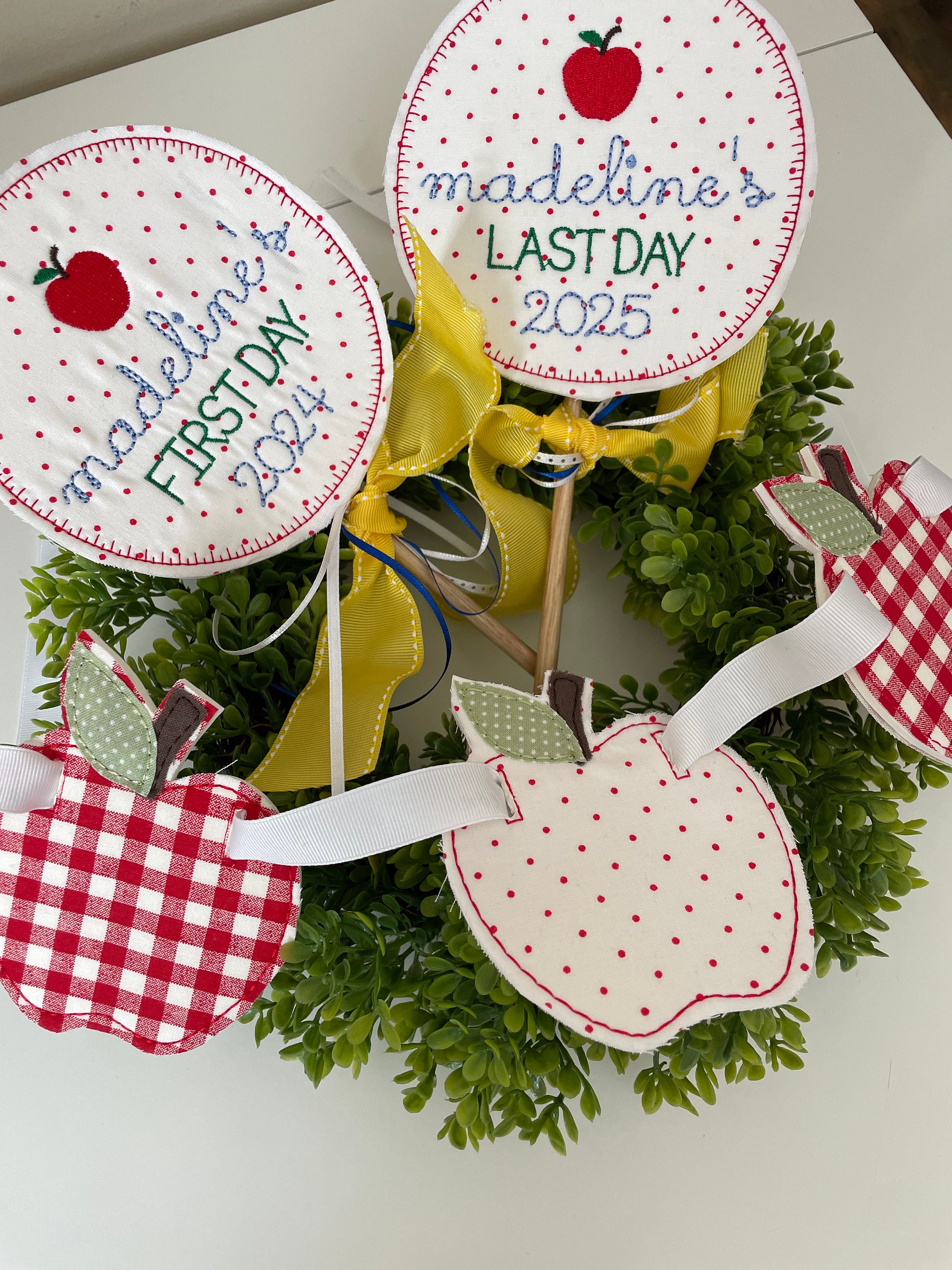 Back to School Sign/apple Banner, School Bundle Files, ITH Back to ...