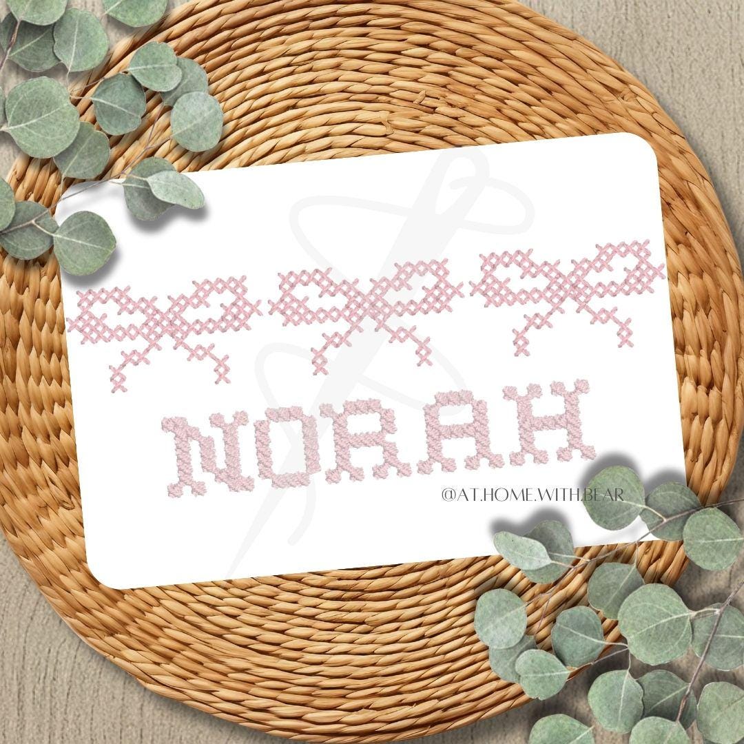 Cross Stitch Bow Trio, DIGITAL FILE, Embroidery Machine Design - Etsy