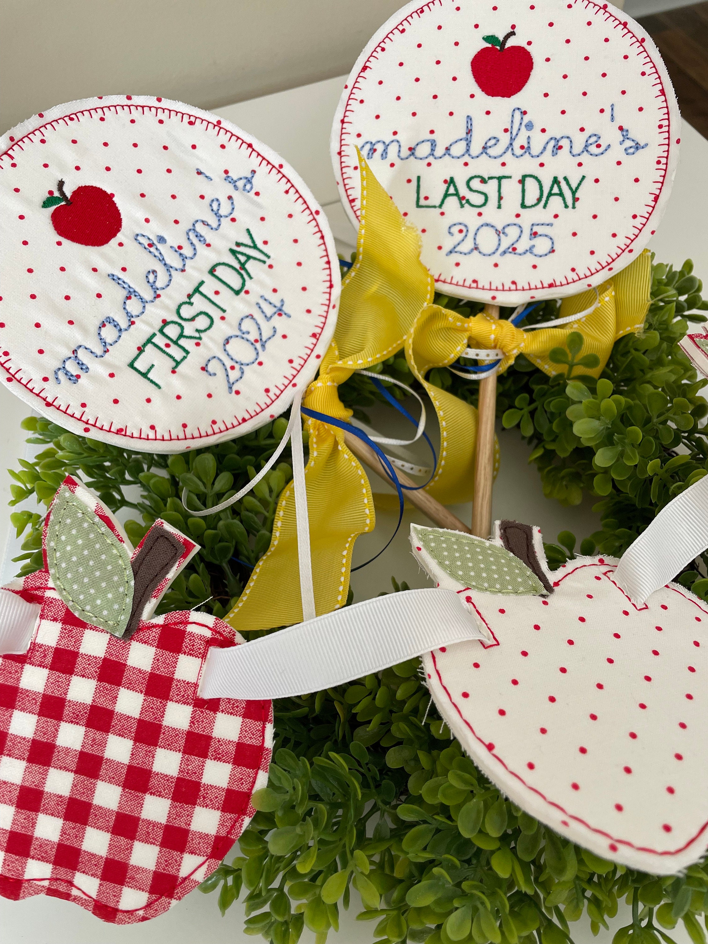 Back to School Sign/apple Banner, School Bundle Files, ITH Back to ...