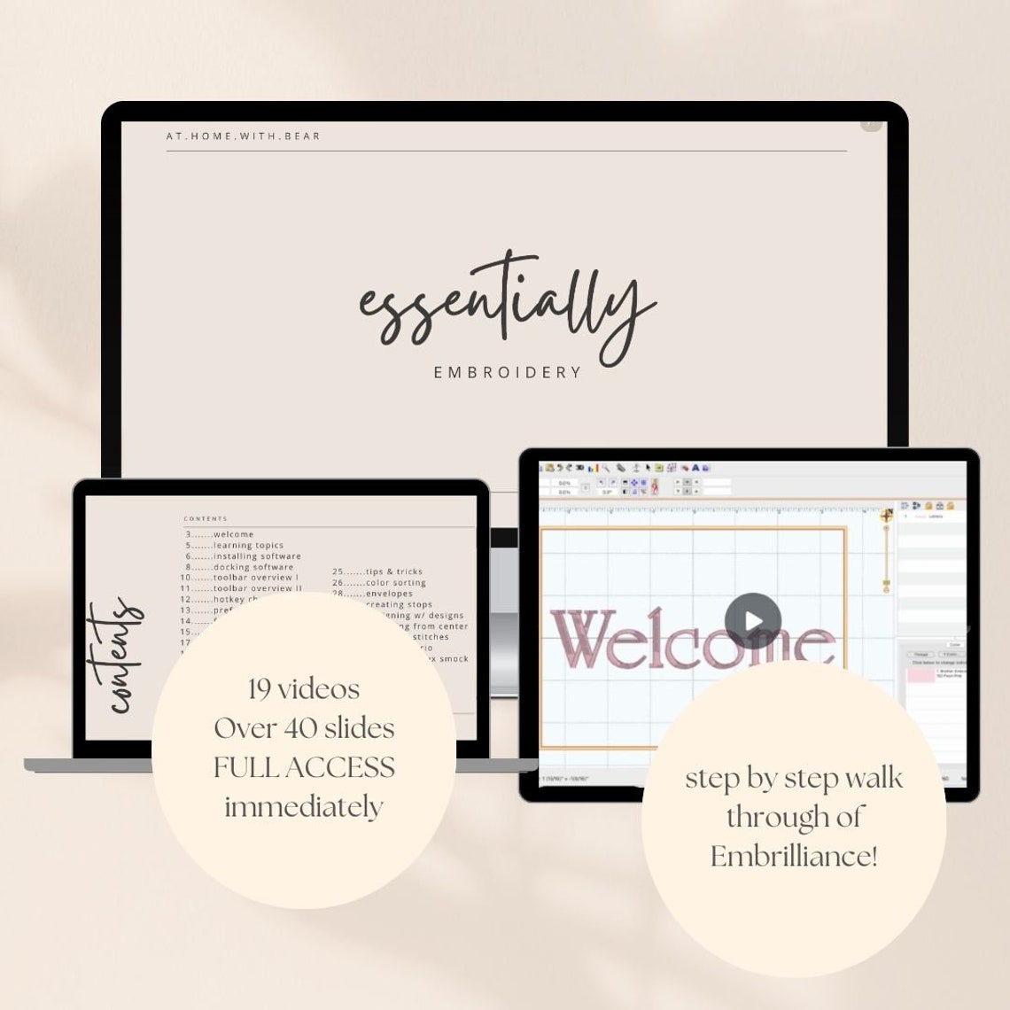 Essentially Embroidery-embrilliance Essentials Instruction-embroidery Software Presentation ...