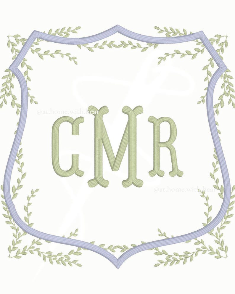 Elegant Foliage Crest ONLY, Baby Banner Crest, Digital Download - Etsy