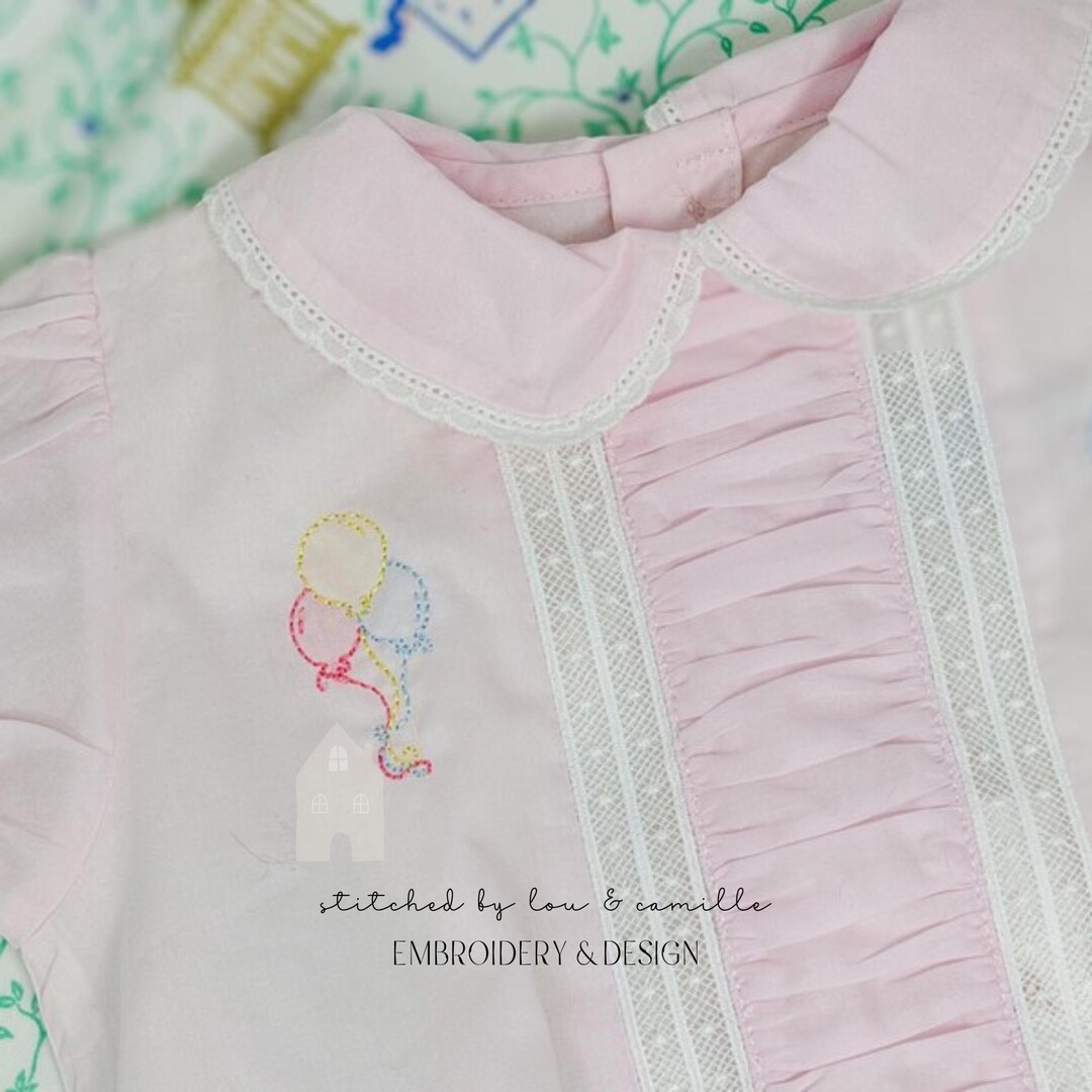 Heirloom Shadow Balloons, 4 Sizes Included, Embroidery Machine Digital ...