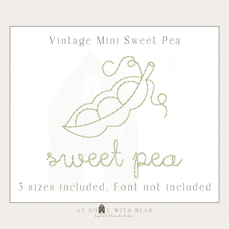 Sweet Pea Hand Embroidery - Etsy