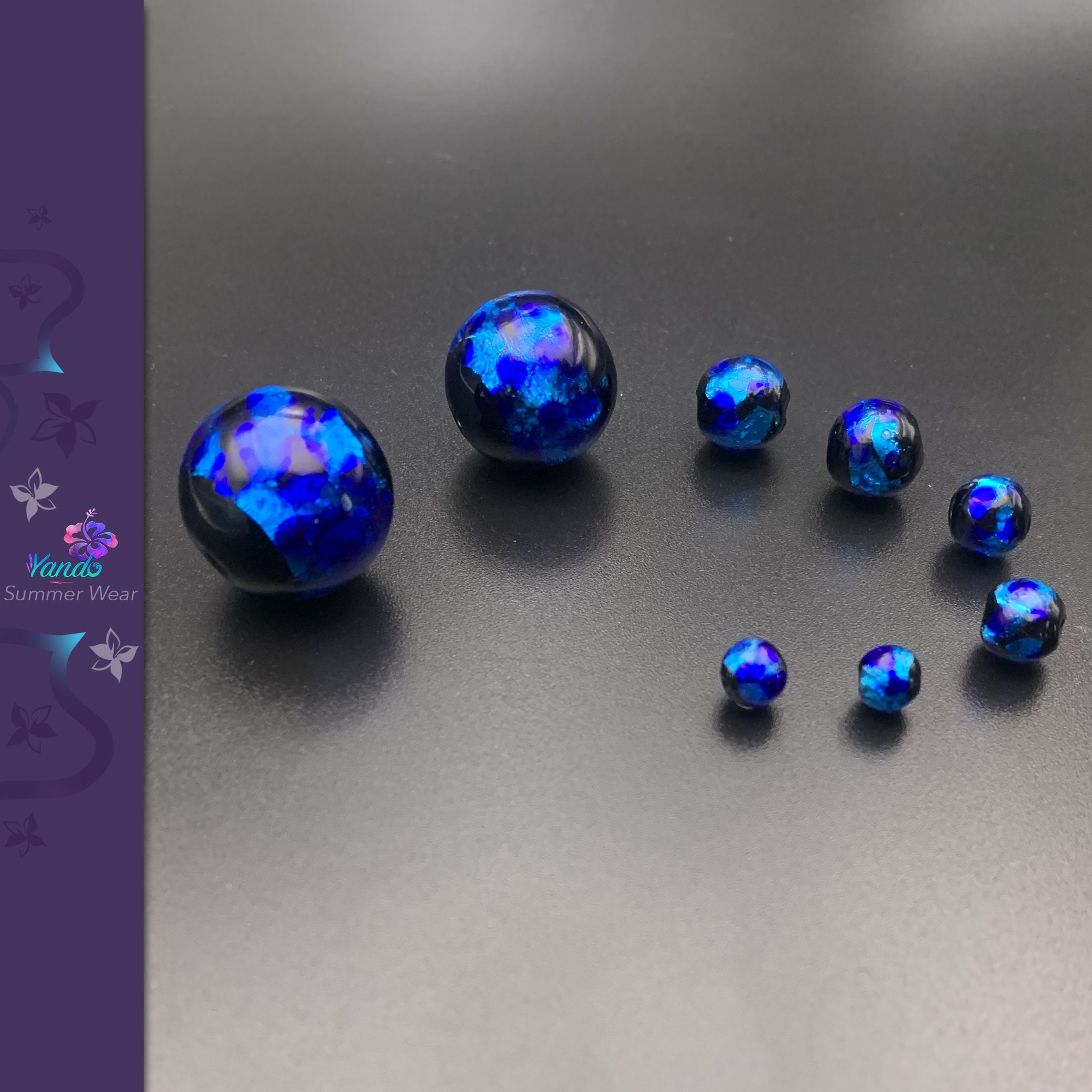 Hotaru, perle luciole, verrerie traditionnelle, bijoux, fantaisie ...