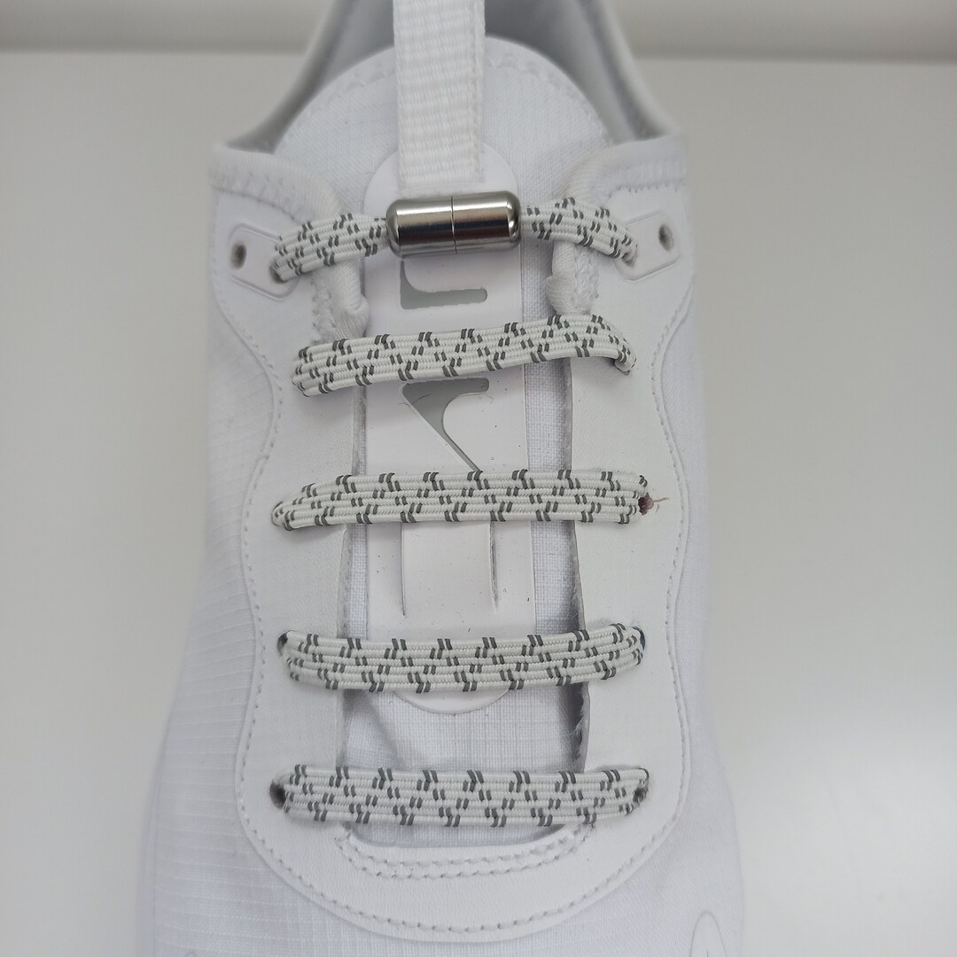 Fluorescent White ELASTIC LACES for Sneakers and Tennis Shoes for ...