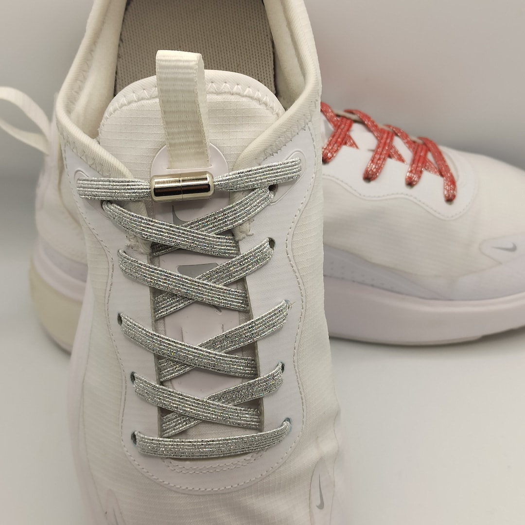 Silver Colored ELASTIC LACES for Adult and Children's Shoes and ...