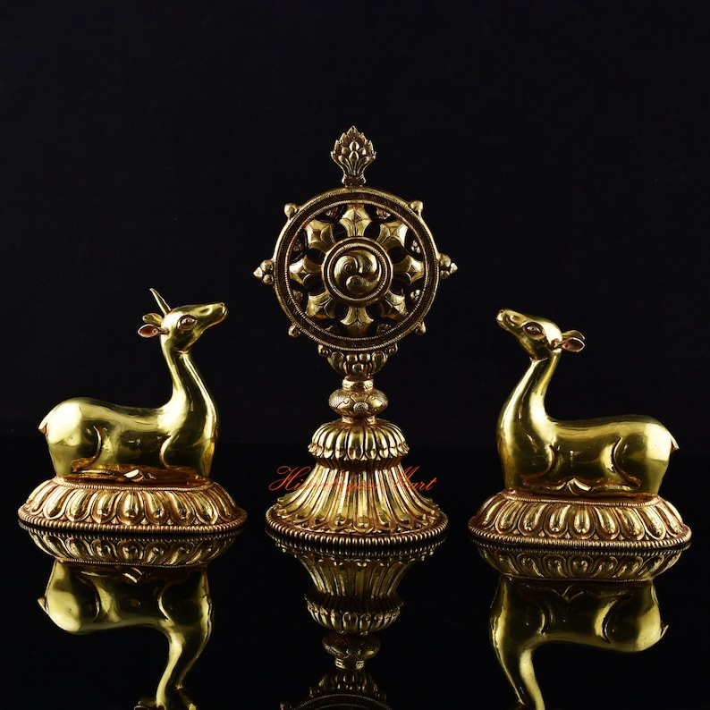 Hand Carved 24 Karat Gold Gilded Copper Alloy Fine Quality - Etsy