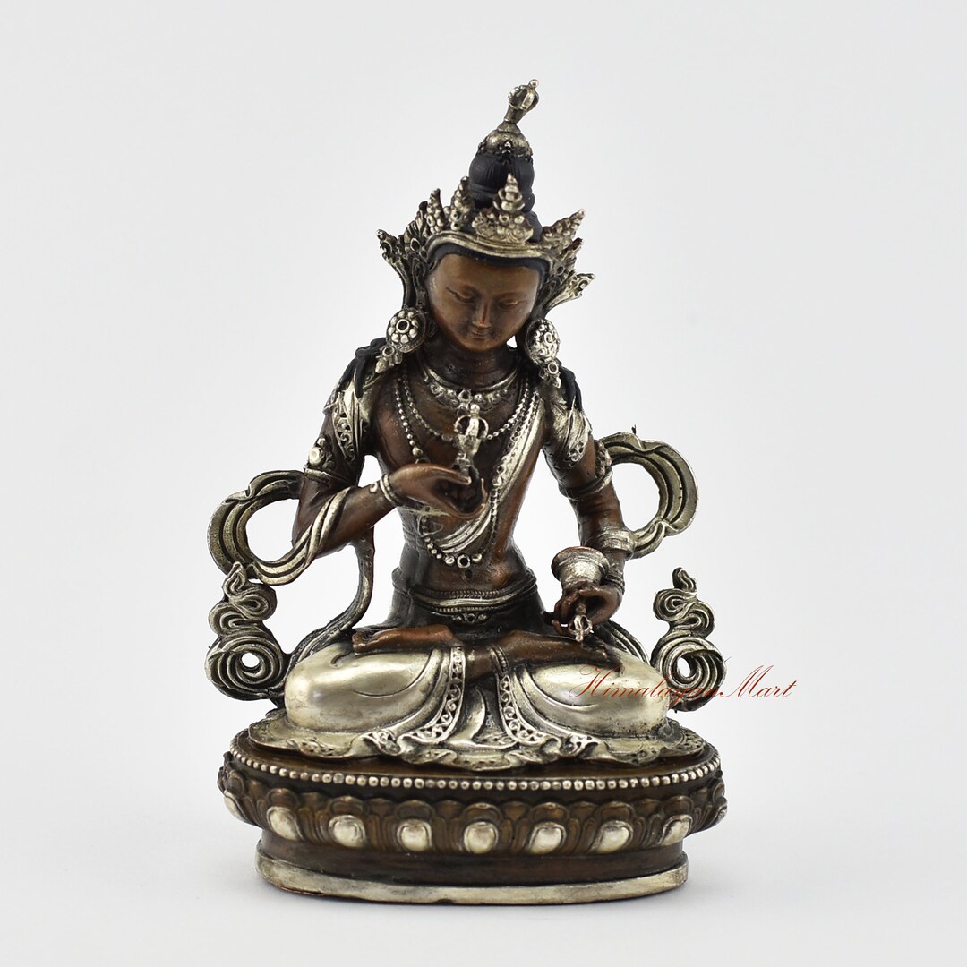 Small Vajrasattva Statue: Silver Plated Copper, Oxidation Finish - Etsy