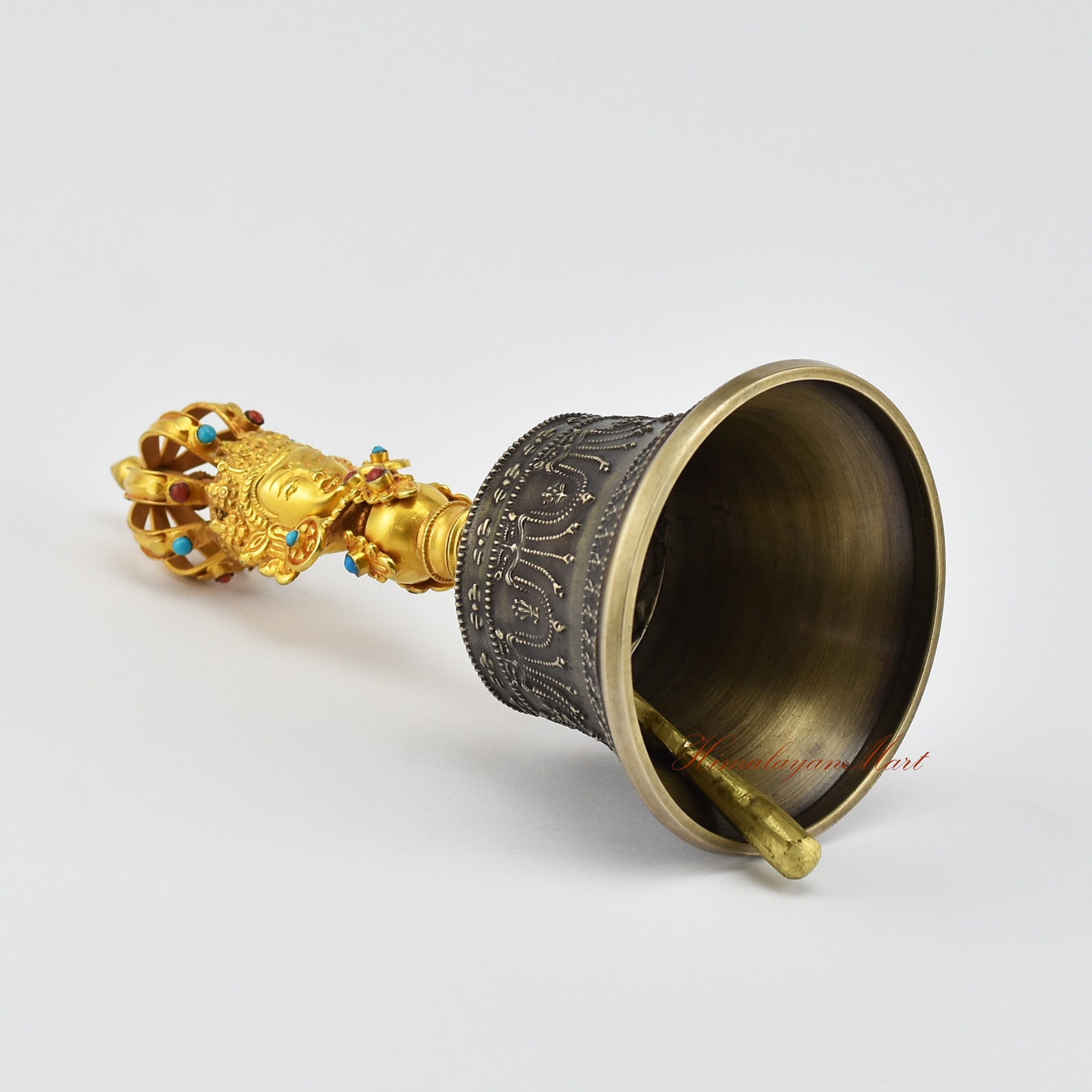 Gold Plated Vajra & Bell Set: Tibetan Buddhist Ritual Harmony - Etsy