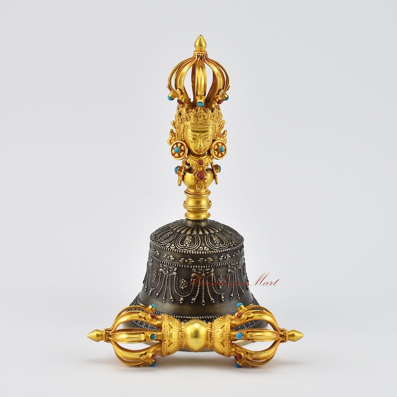 Gold Plated Vajra & Bell Set: Tibetan Buddhist Ritual Harmony - Etsy