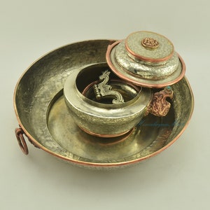 Fine Quality Hand Made Tibetan Buddhist Ritual Jambala Water Offering ...
