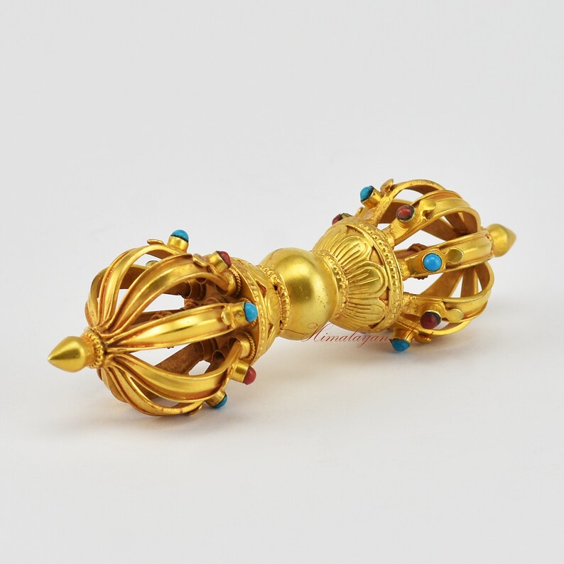 Gold Plated Vajra & Bell Set: Tibetan Buddhist Ritual Harmony - Etsy