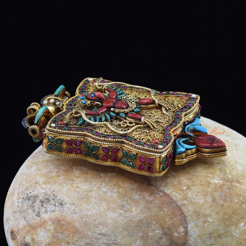 Beautifully Hand Carved Garuda & Green Tara Silver Tibetan - Etsy