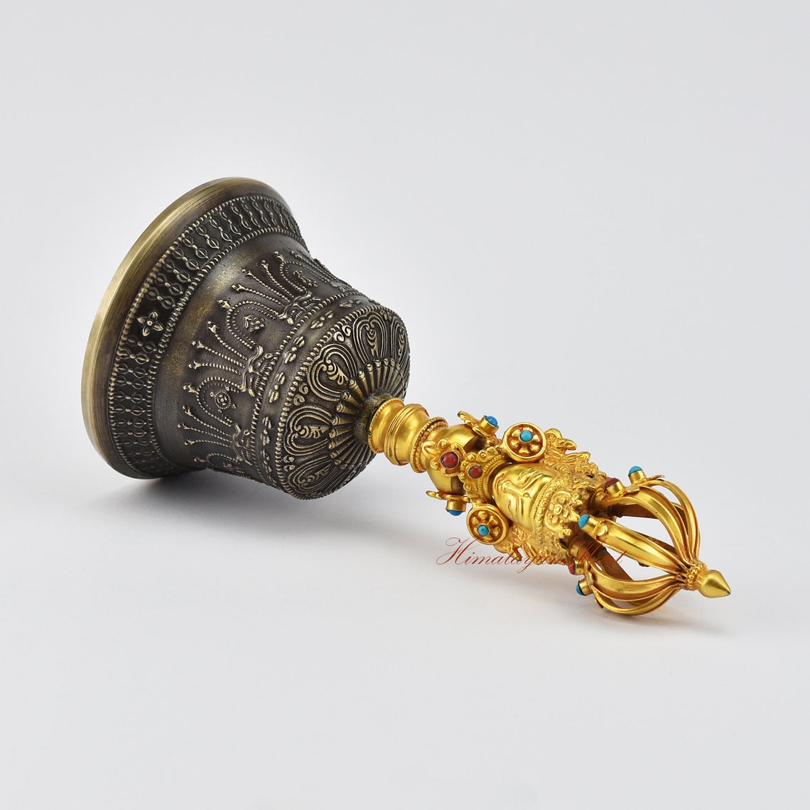Gold Plated Vajra & Bell Set: Tibetan Buddhist Ritual Harmony - Etsy